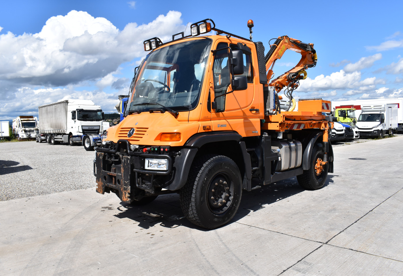 UNIMOG, Unimog U500 Mulag Böschungsmäher MHU 800, Kommunaldienst ...