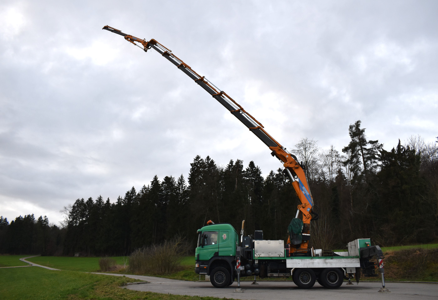 SCANIA, P114 CB 6x6 Effer 920, Kran | swisstruck.ch Nutzfahrzeuge ...