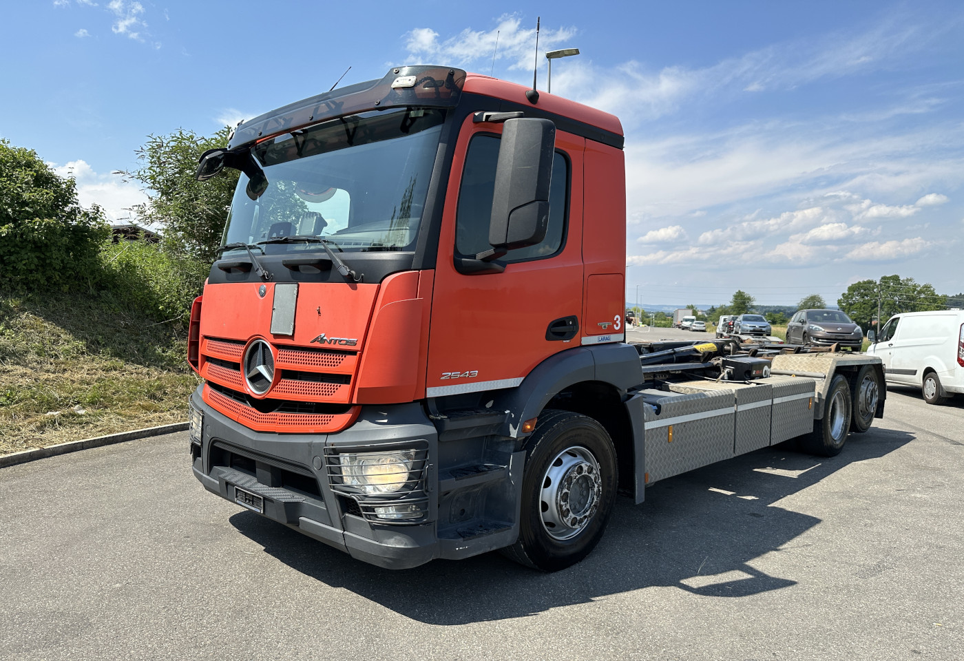 MERCEDES-BENZ, Antos 2543 6x2*4 Haken , Abrollkipper (Haken ...